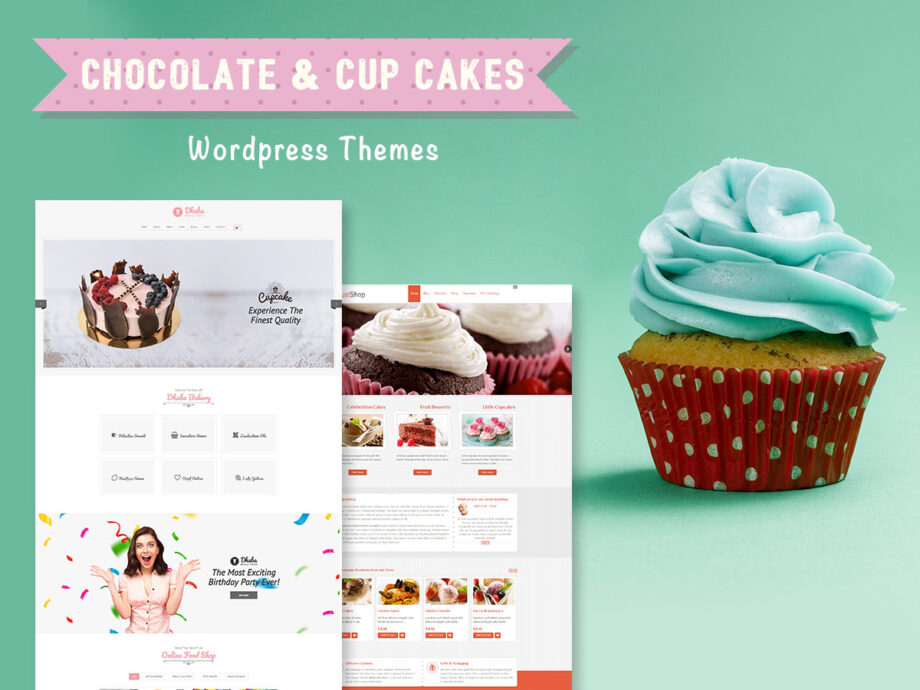 Chocolate and Cupcakes WordPress Themes - WP Daddy