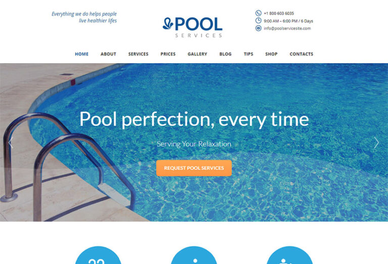 Swimming School and Swimming Pool WordPress Themes - WP Daddy