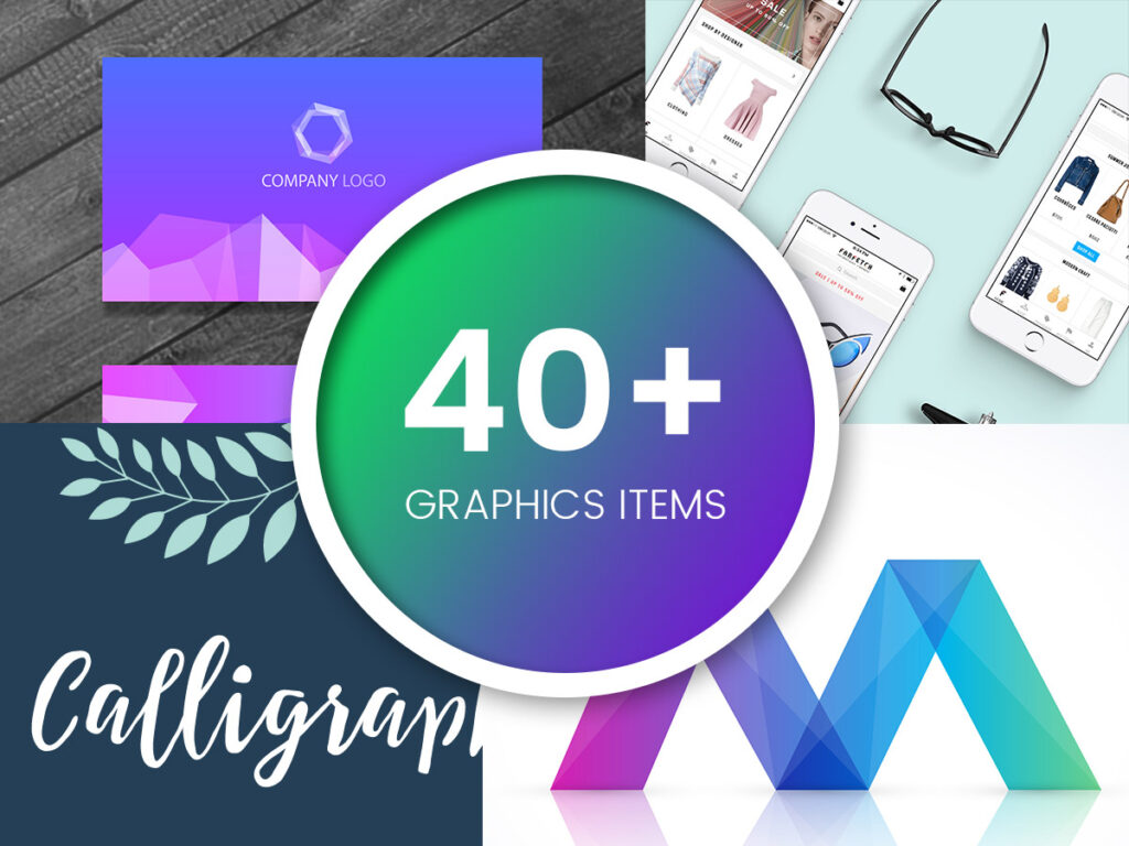 40+ Graphics Items (Business Cards, Fonts...) - WP Daddy