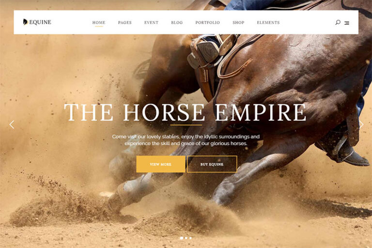 Equestrian Sports and Horse Riding WordPress Themes - WPDaddy