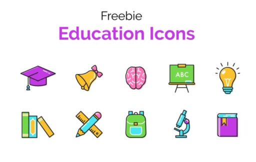 Free Education Icon Set + Free Sign Up Screen UI PSD - WP Daddy