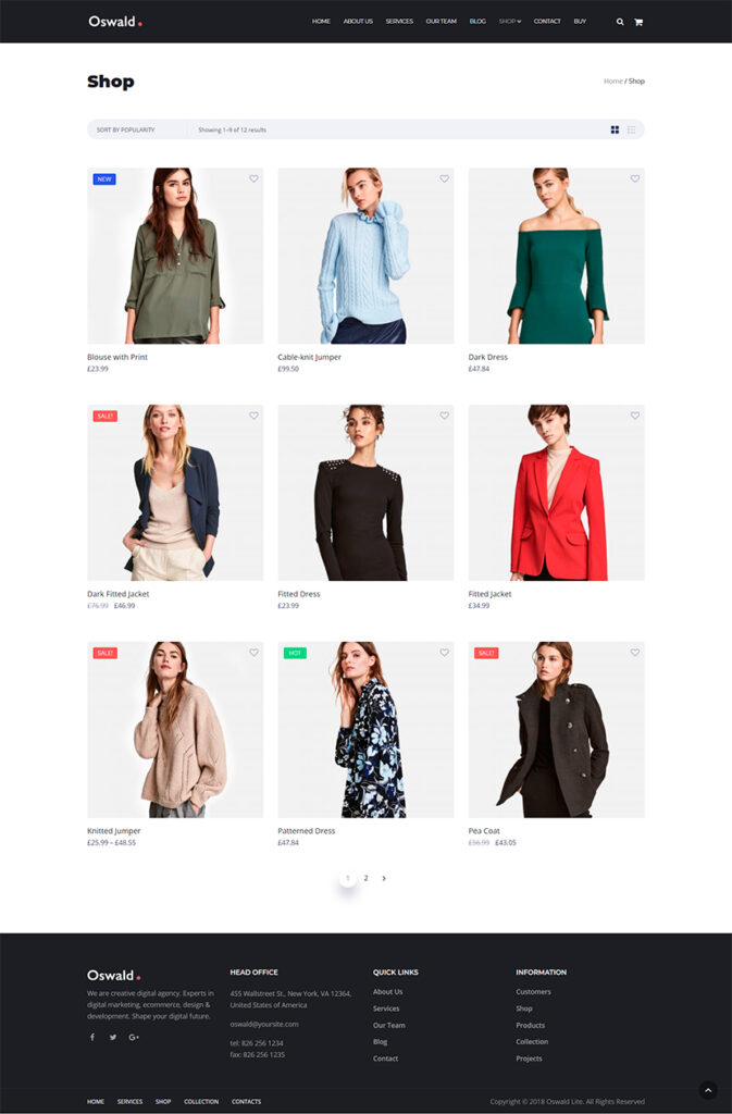 Meet Our Free Oswald One-Page Creative WordPress Theme - WP Daddy