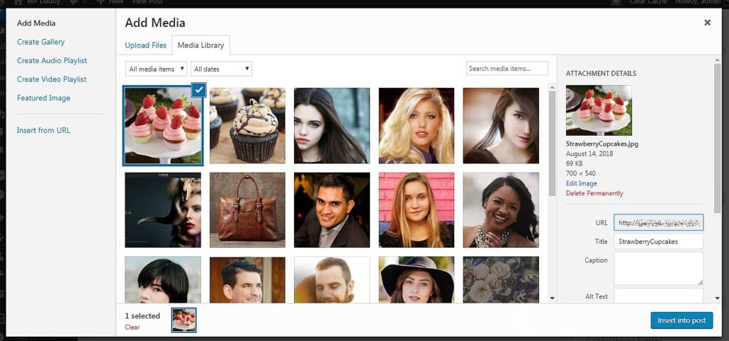 gallery choose image – WP Daddy