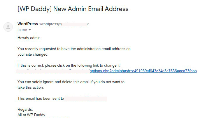 How To Change The Admin Email In WordPress WP Daddy