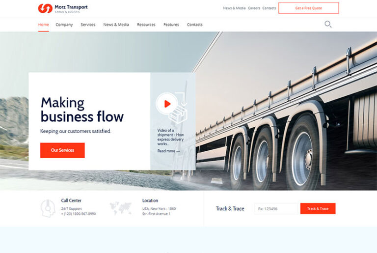 Logistics, Cargo and Freight Forwarding WordPress Themes - WP Daddy