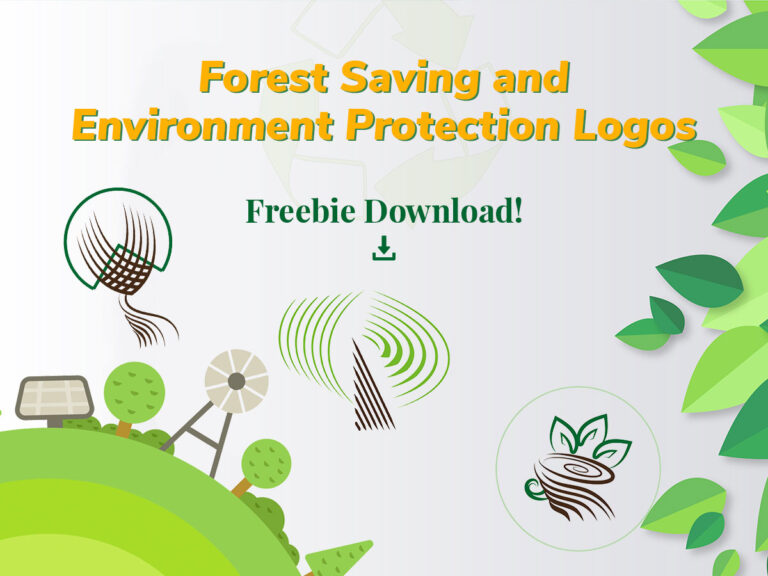 Forest Saving and Environment Protection Logos - WP Daddy